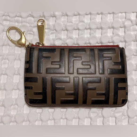 Fendi | Bags | Authentic Fendi Leather Printed Coin Pouch F Is Fendi ...